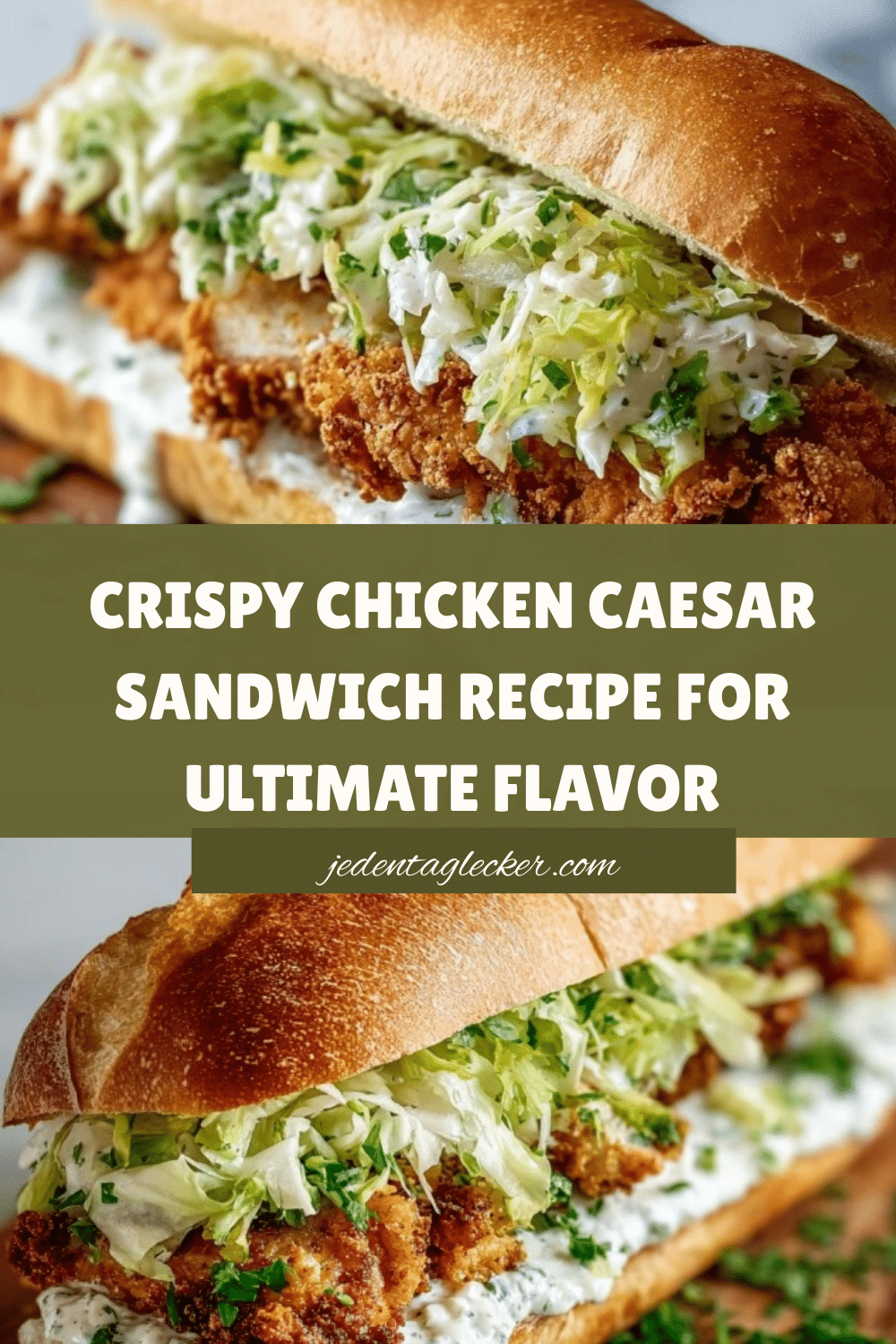 Crispy Chicken Caesar Sandwich – Irresistibly Crunchy & Flavorful